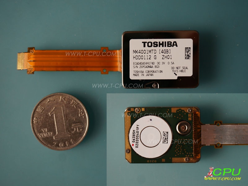 兔哥硬件博物馆 - 其它硬件 - Category: 硬盘 HDD - Image: TOSHIBA MK4001MTD 4GB 085